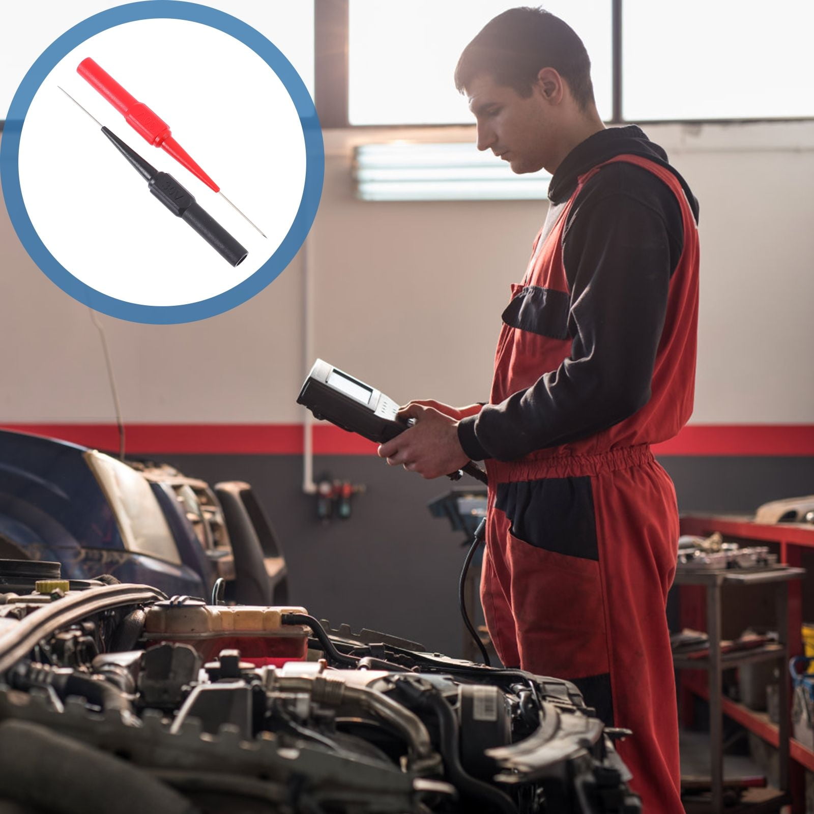 Raindrops 6Pcs Multimeter Testing Lead Extension Back Probes Compact ...