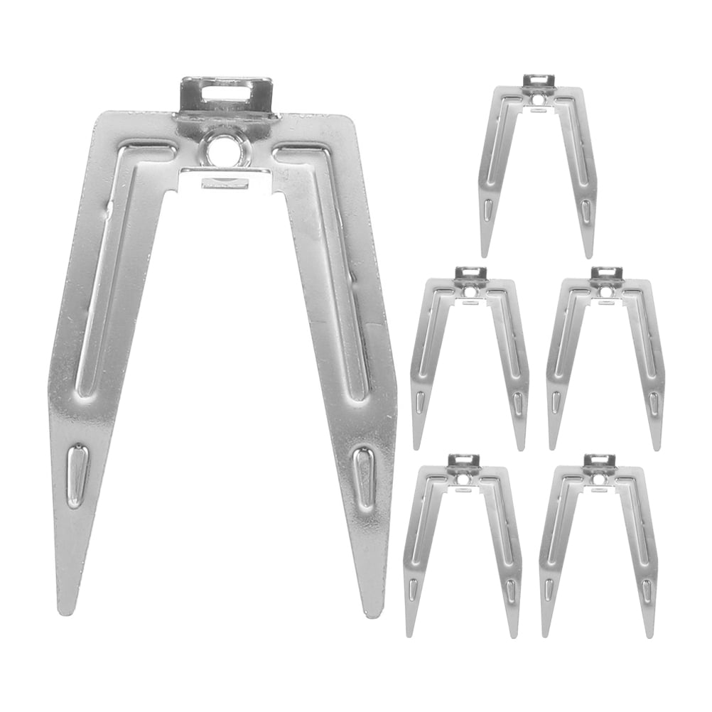 Houderco Meat Grilling Fork Silver 6Pcs 2.8x1.9x0.6in Stainless Steel ...