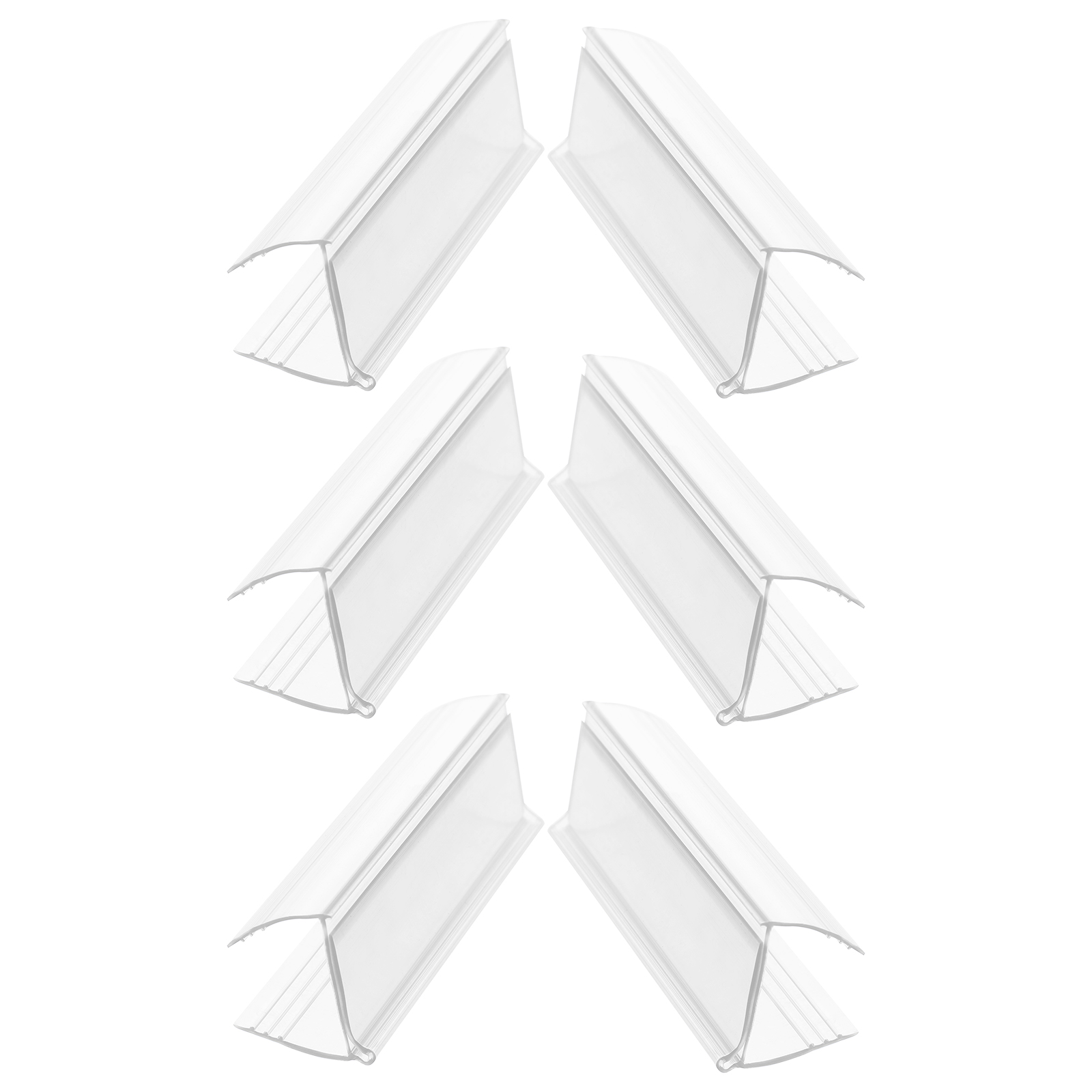 Raindrops 6Pcs Shelf Label Card Slot Transparent Acrylic Price Tag ...