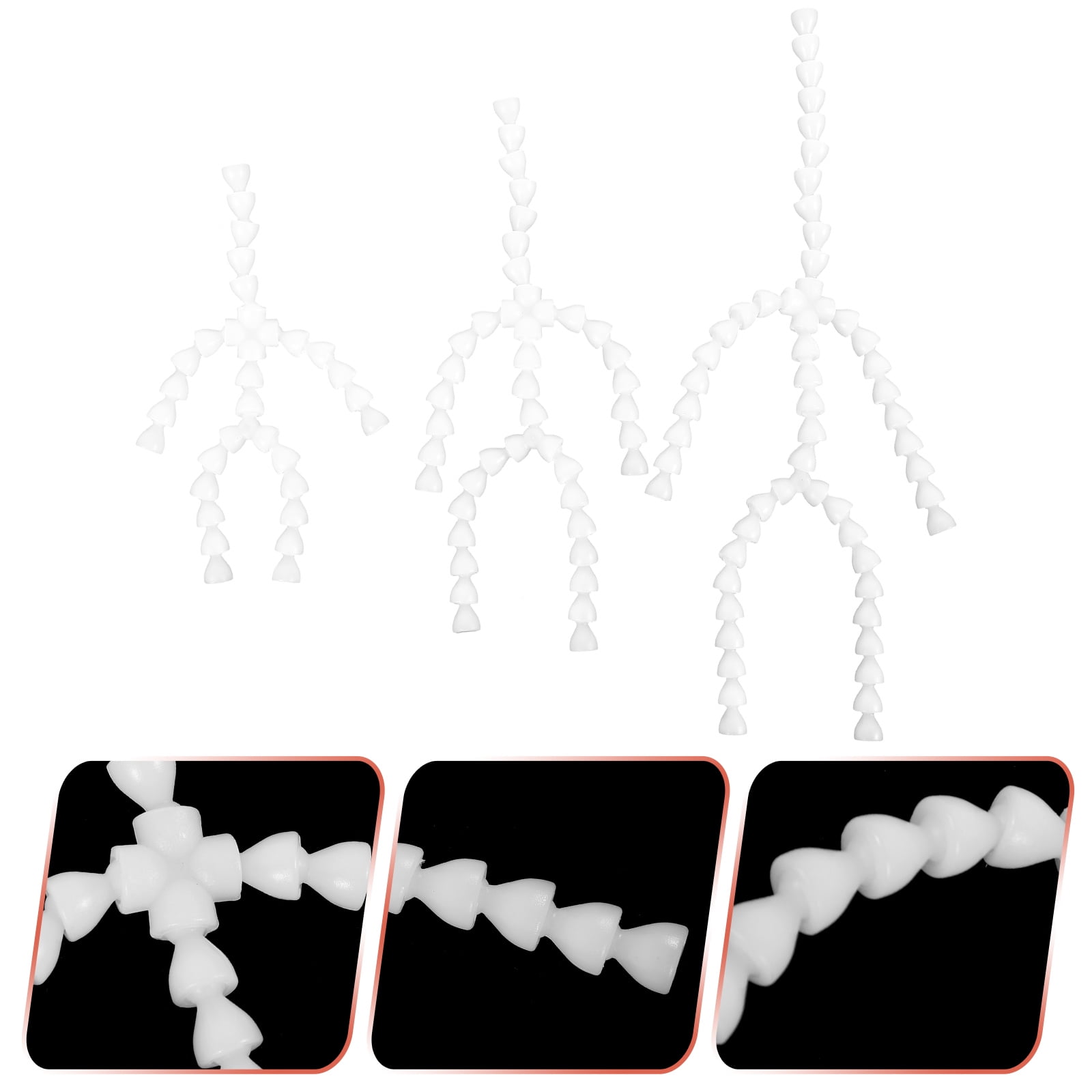 Raindrops 6pcs Movable Puppet Skeleton Figure Plastic White for Craft ...