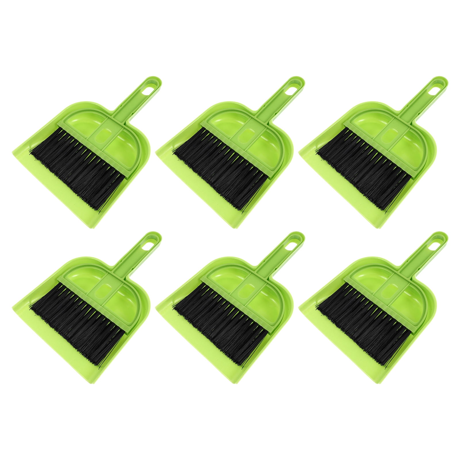 Raindrops 6Sets Green Plastic Broom and Dustpan Sets for Portable Use ...
