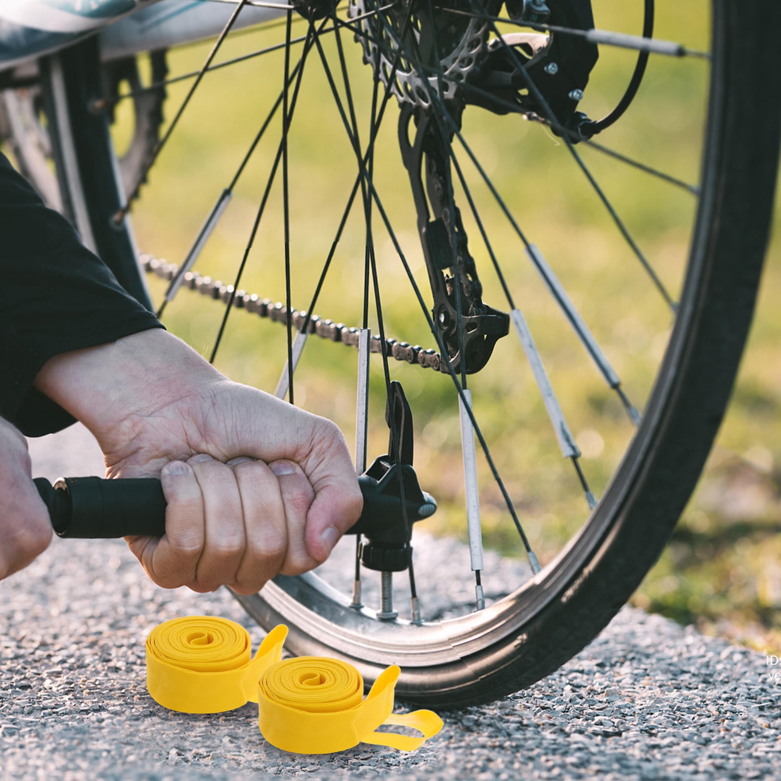 Raindrops 6pcs Bike Tire Cushions Wheel Rim Protector Bike Tire Liners ...