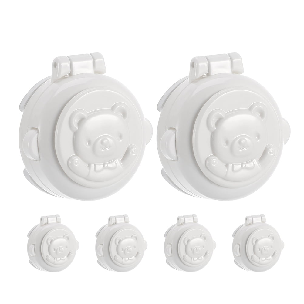 Raindrops Washing Machine Child Safety Lock White ABS Button Cover for ...