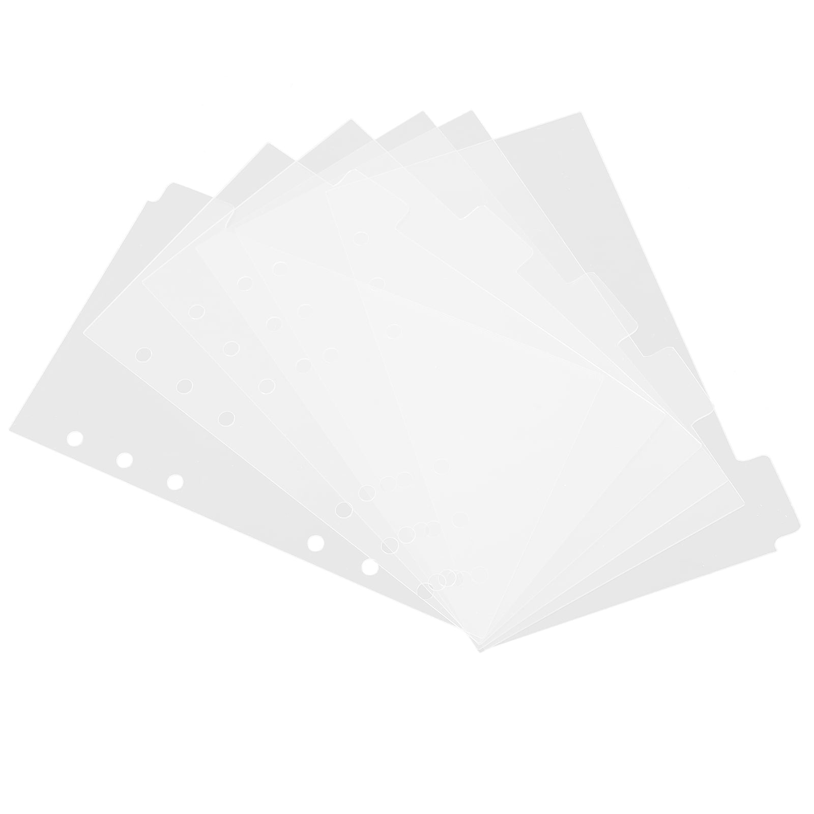 Raindrops 6pcs Clear Acrylic Notebook Binder DIY Planner Cover 6 Ring ...