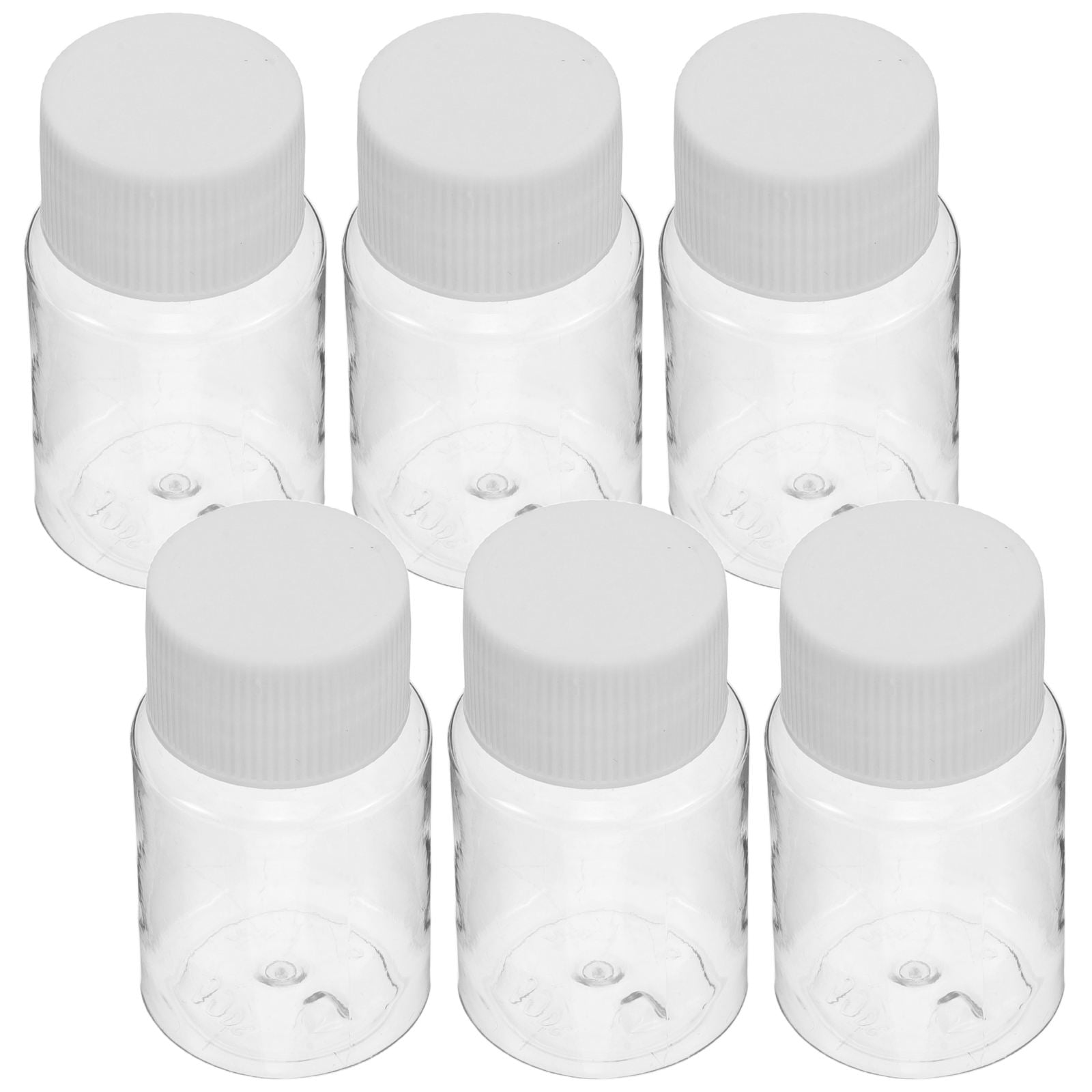 Raindrops 6pcs Clear Plastic Sample Vials With Caps For Liquid And ...