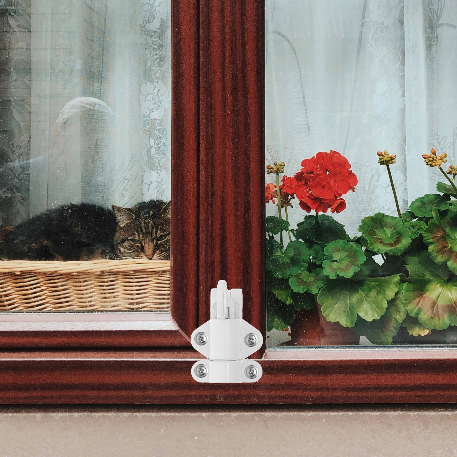 Raindrops 6pcs Heavy Duty Aluminum Alloy Automatic Spring Latch Self-Closing Door And Window ...