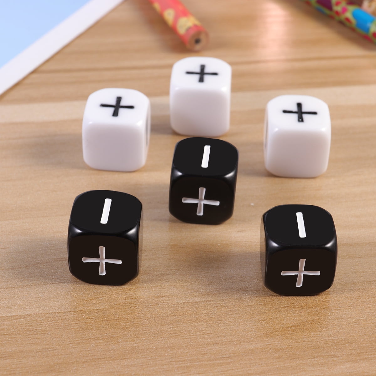 Raindrops 6pcs Math Dice Set for Teaching, 16mm Calculation Toys ...