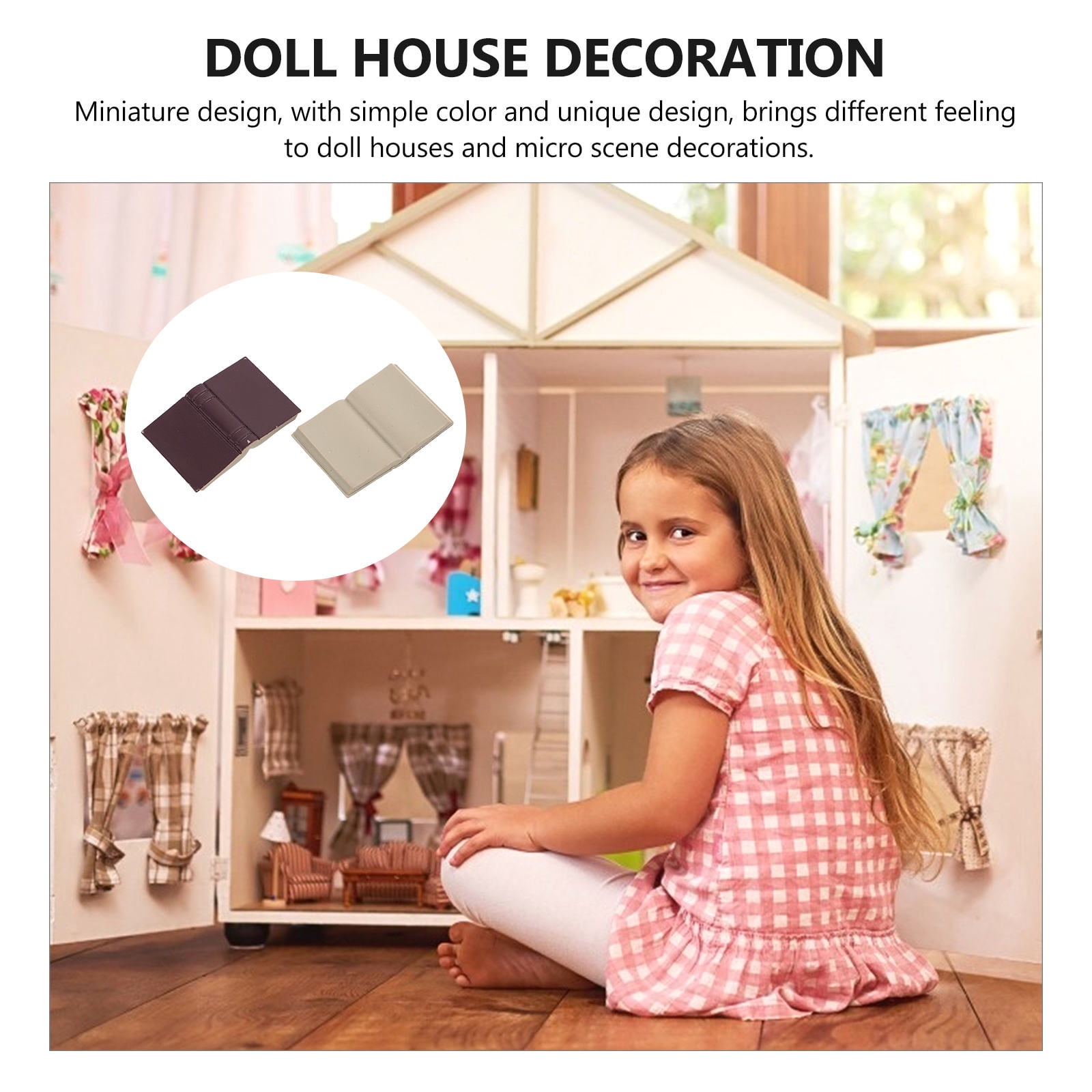 Raindrops 6pcs Miniature Dollhouse Book Models Bookshelf Mini Books ...