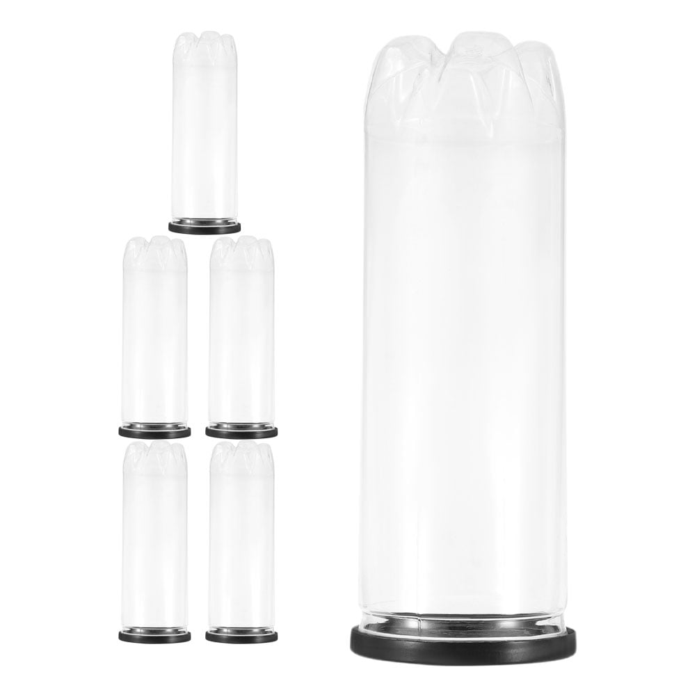 Raindrops 6pcs PVC Clear Tennis Ball Container with Lid Tennis Ball ...