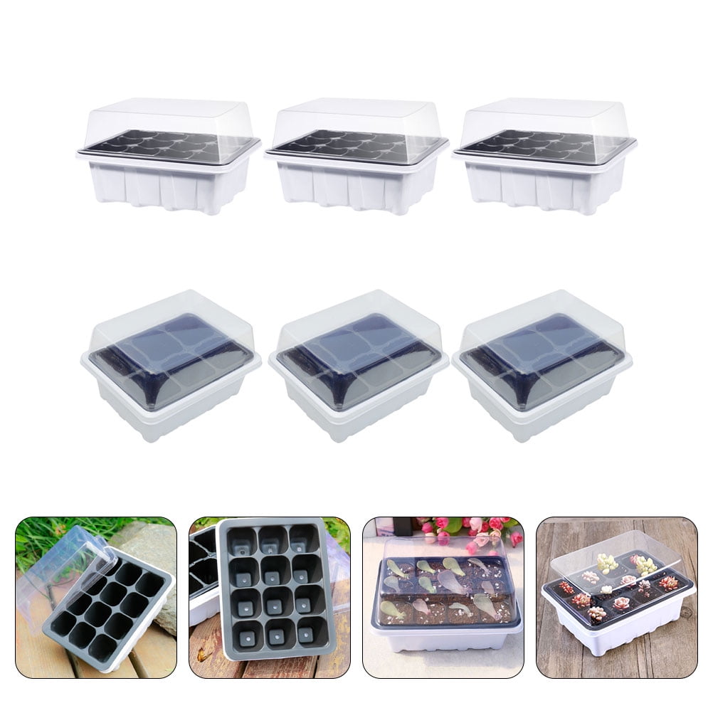 SHINYPASING Germination Tray Plastic 6Pcs 7.1x5.5in - Walmart.com