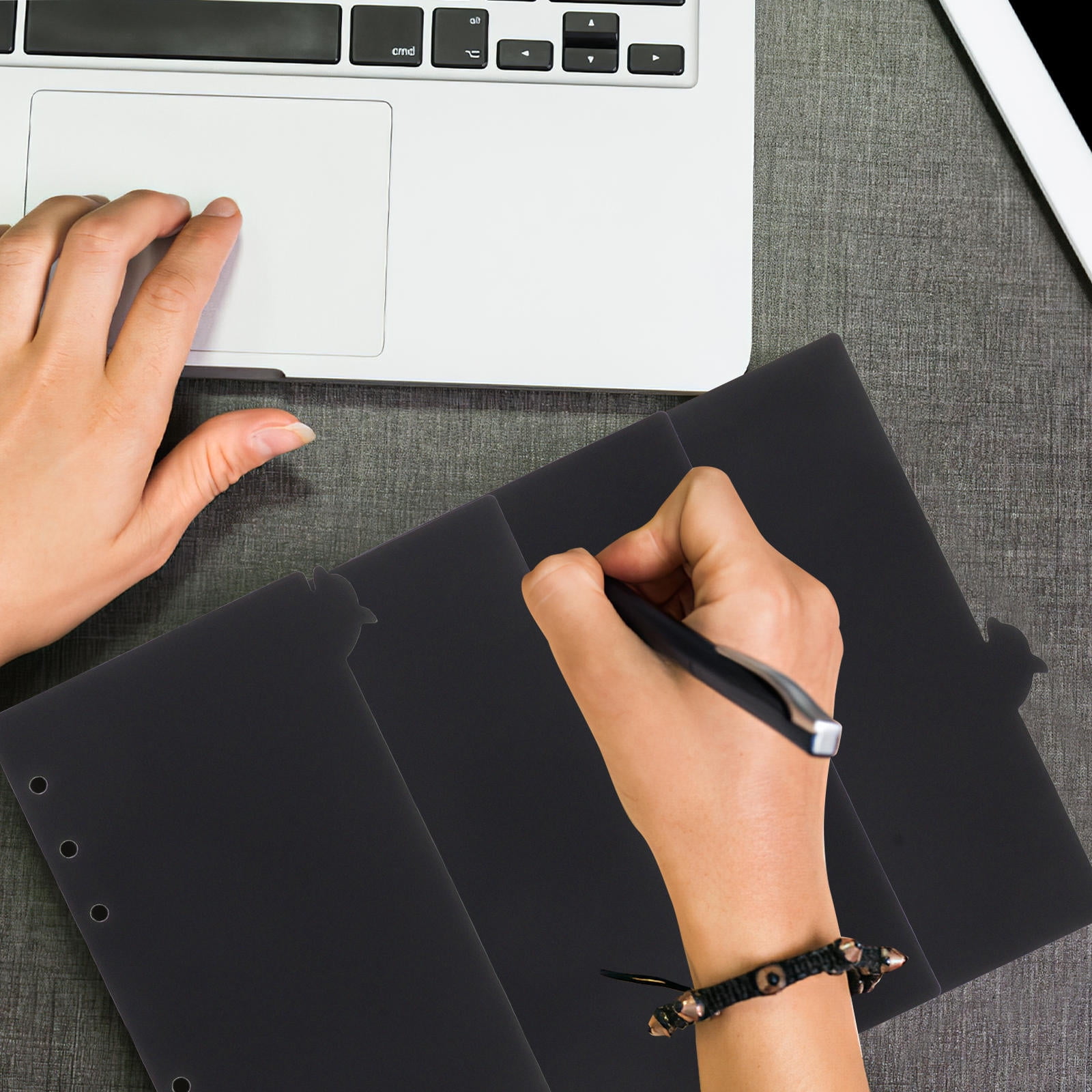 Raindrops 6pcs Ring Binder Supply Colored Binder Dividers Notebook ...