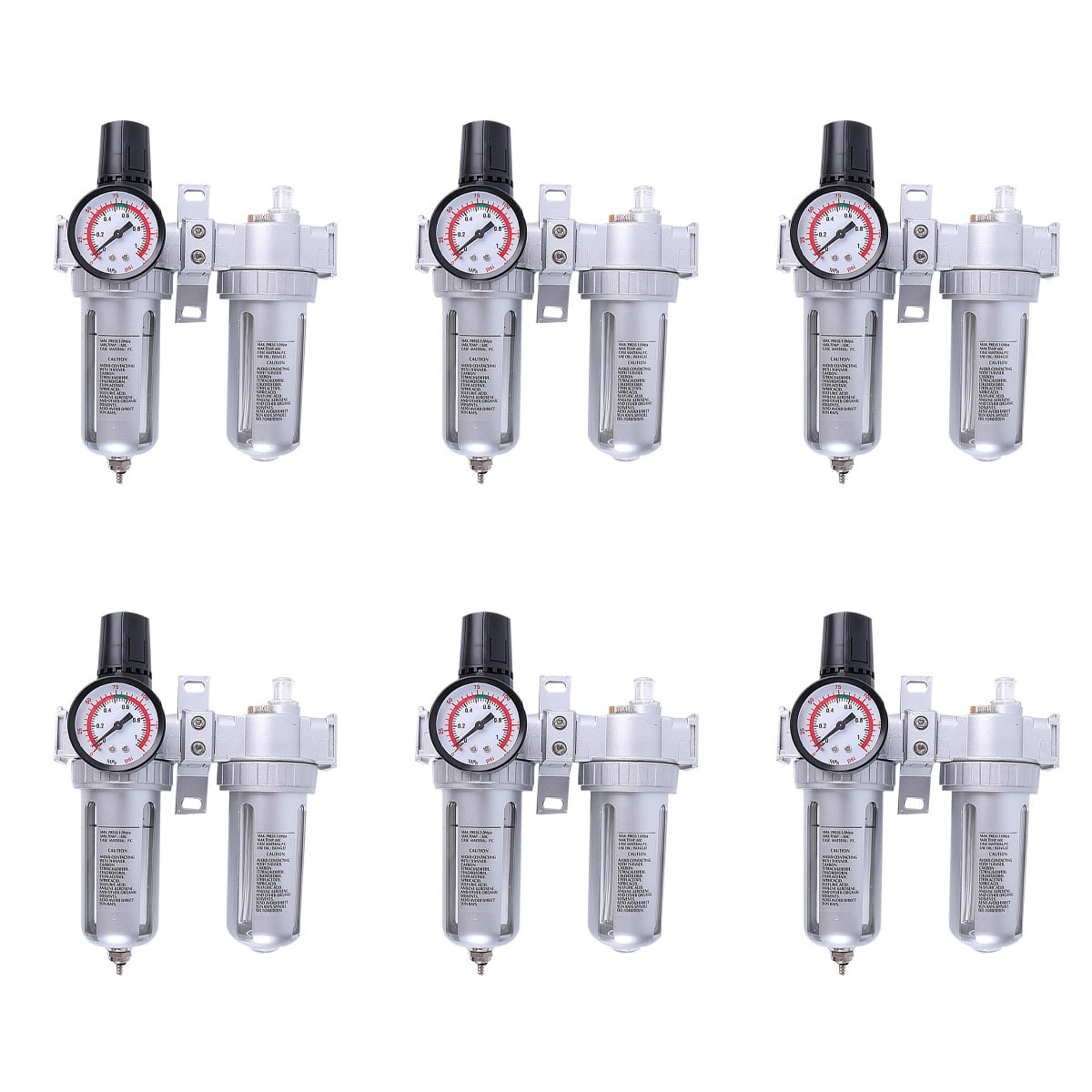 Raindrops 6pcs SFC400 Air Compressor Filter Regulator Moisture Filter ...