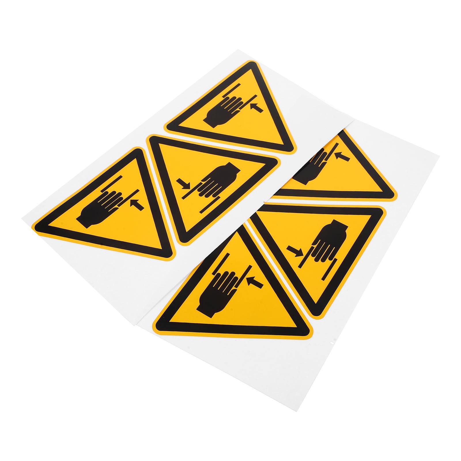 Raindrops 6pcs Safety Warning Stickers for Machinery Adhesive Labels ...