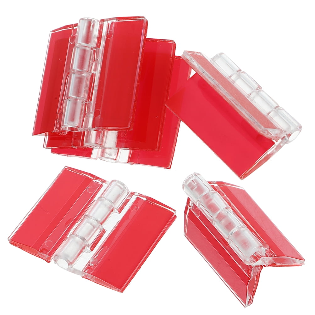 Raindrops 6pcs Self Adhesive Cabinet Hinges Acrylic Small Clear Plastic ...