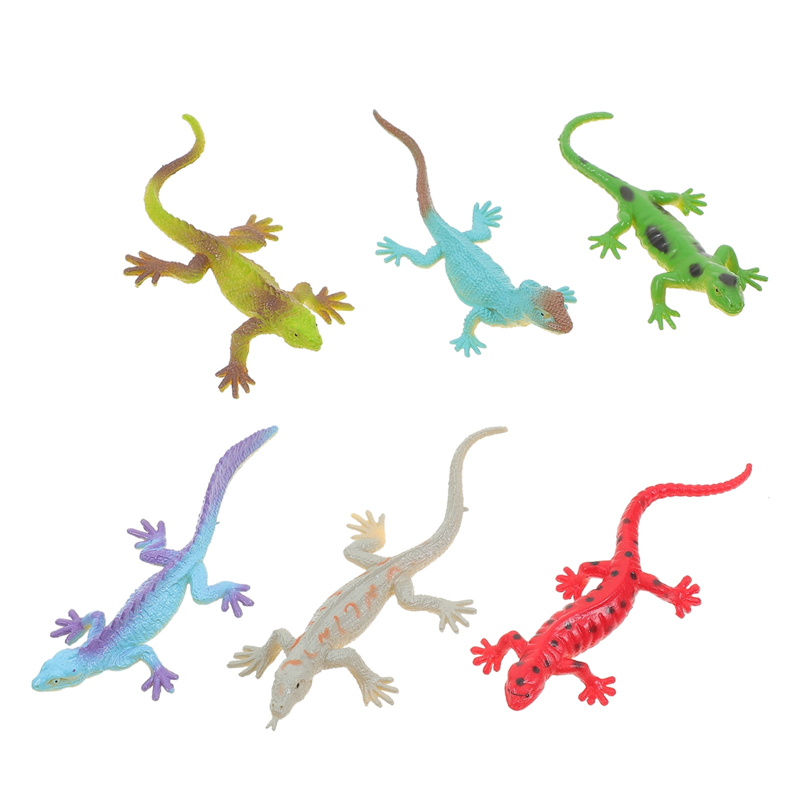 Raindrops 6pcs Simulated Lizard Toy Fake Lizard Model Mini Lizard ...
