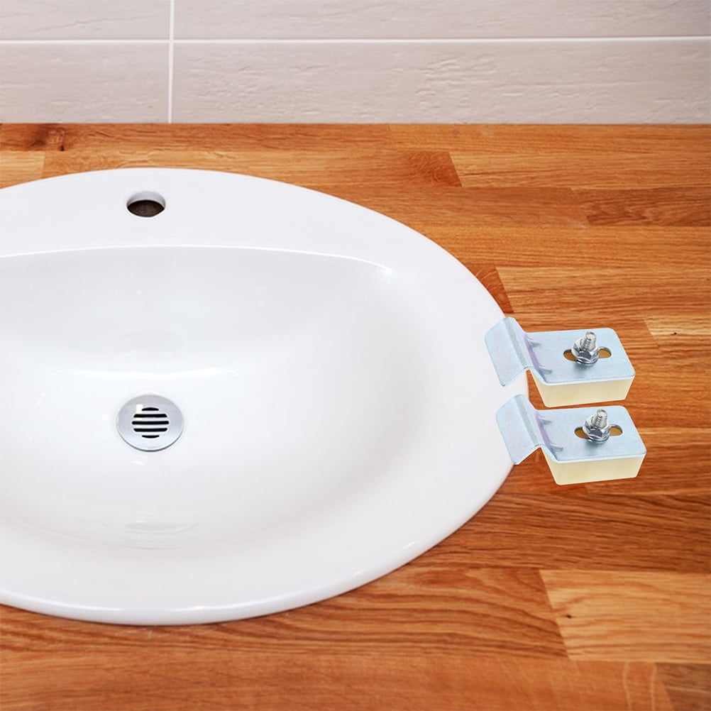 Raindrops Sink Installation Clamp Galvanized Iron 6Pcs - Walmart.com