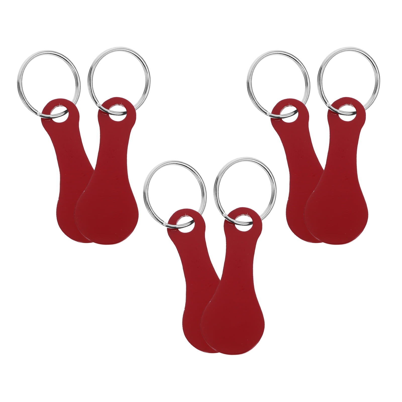 Raindrops 6pcs Trolley Token Keychain Trolley Token Coin Keychain ...