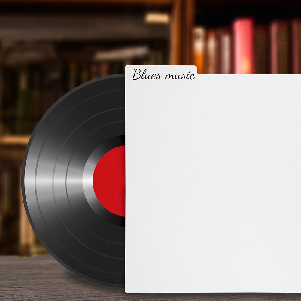 Raindrops 6pcs Vinyl Record Dividers White Blank Writable Record ...