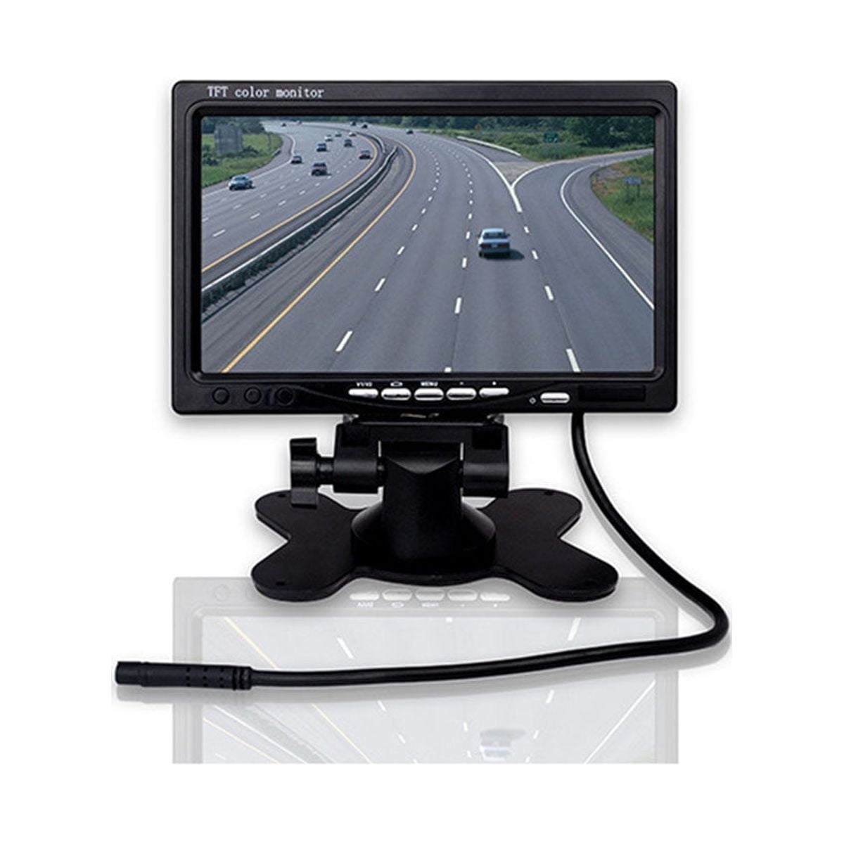 Raindrops 7" -LCD Color 2 Video Input Car Rearview Headrest Monitor DVD ...