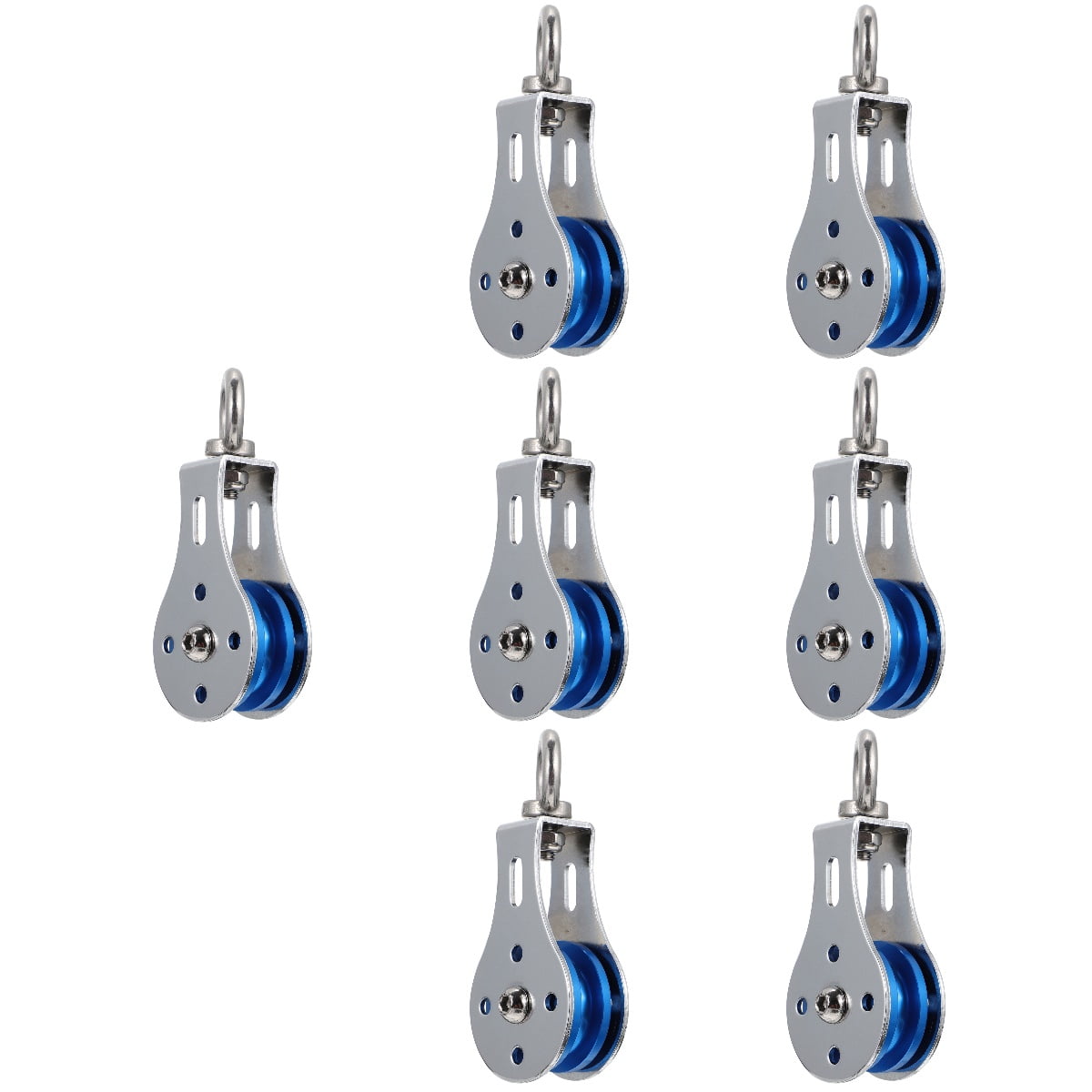 Raindrops 7 pcs Pulley System Lifting Cable Pulley Stainless Steel ...