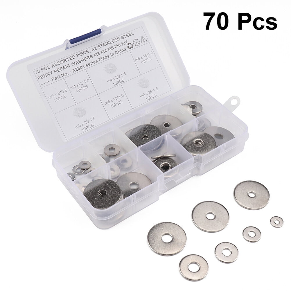 Raindrops 70 Pcs Steel Seal Gasket Repair Wind Power Equipment Washers ...