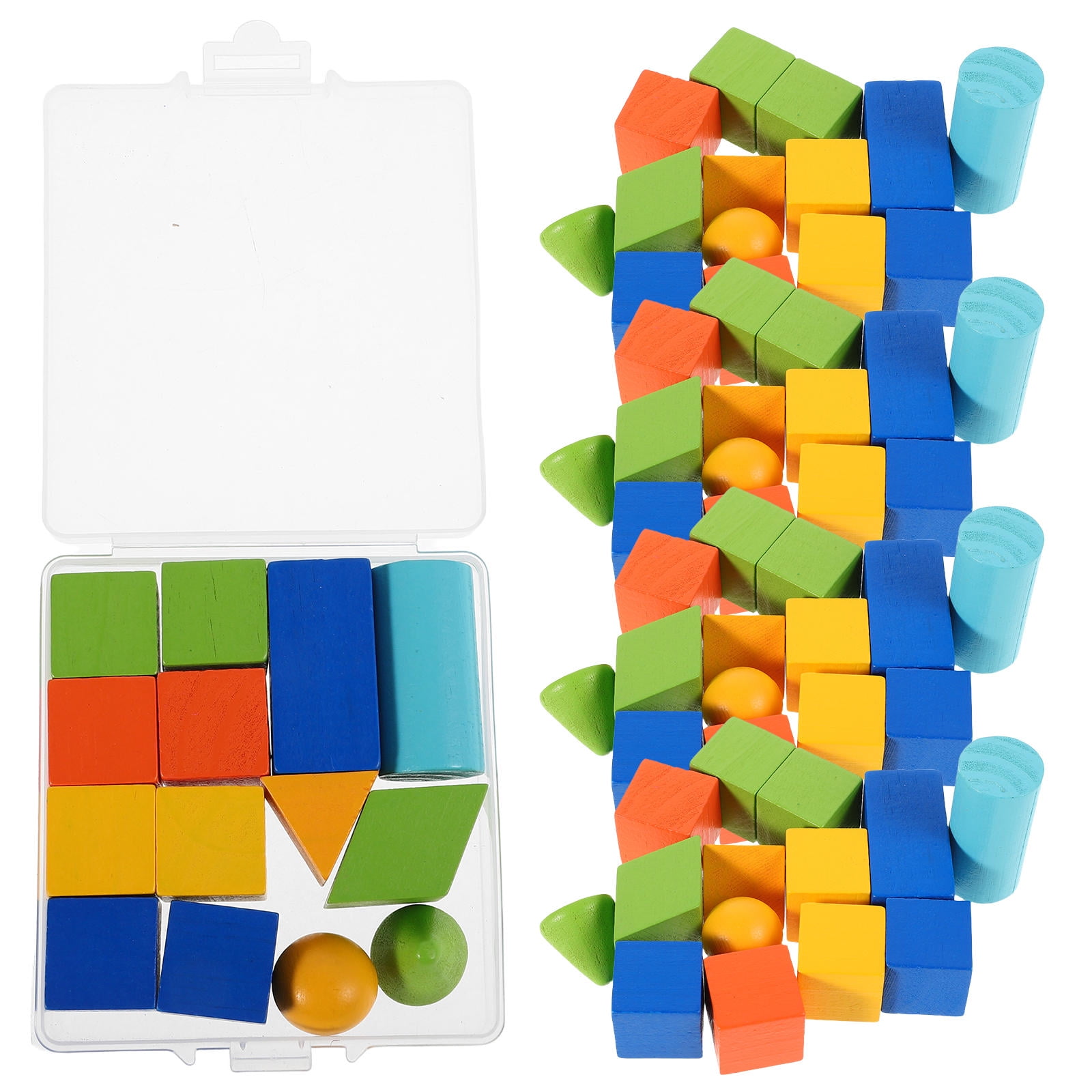 Raindrops 70pcs 3d Shapes For Teaching And Math Manipulatives Geometric ...