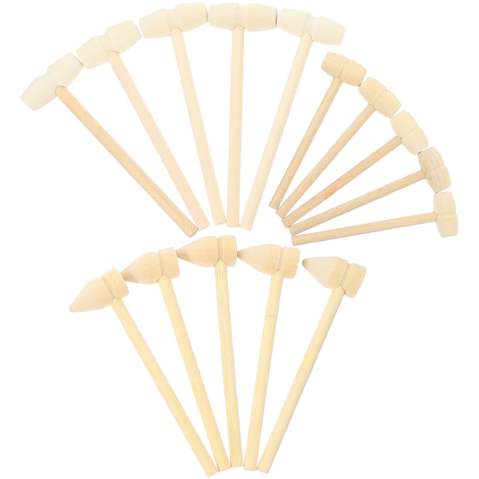 Raindrops 75 pcs Children Mini Wooden Mallets Toy Funny Kids Mini ...