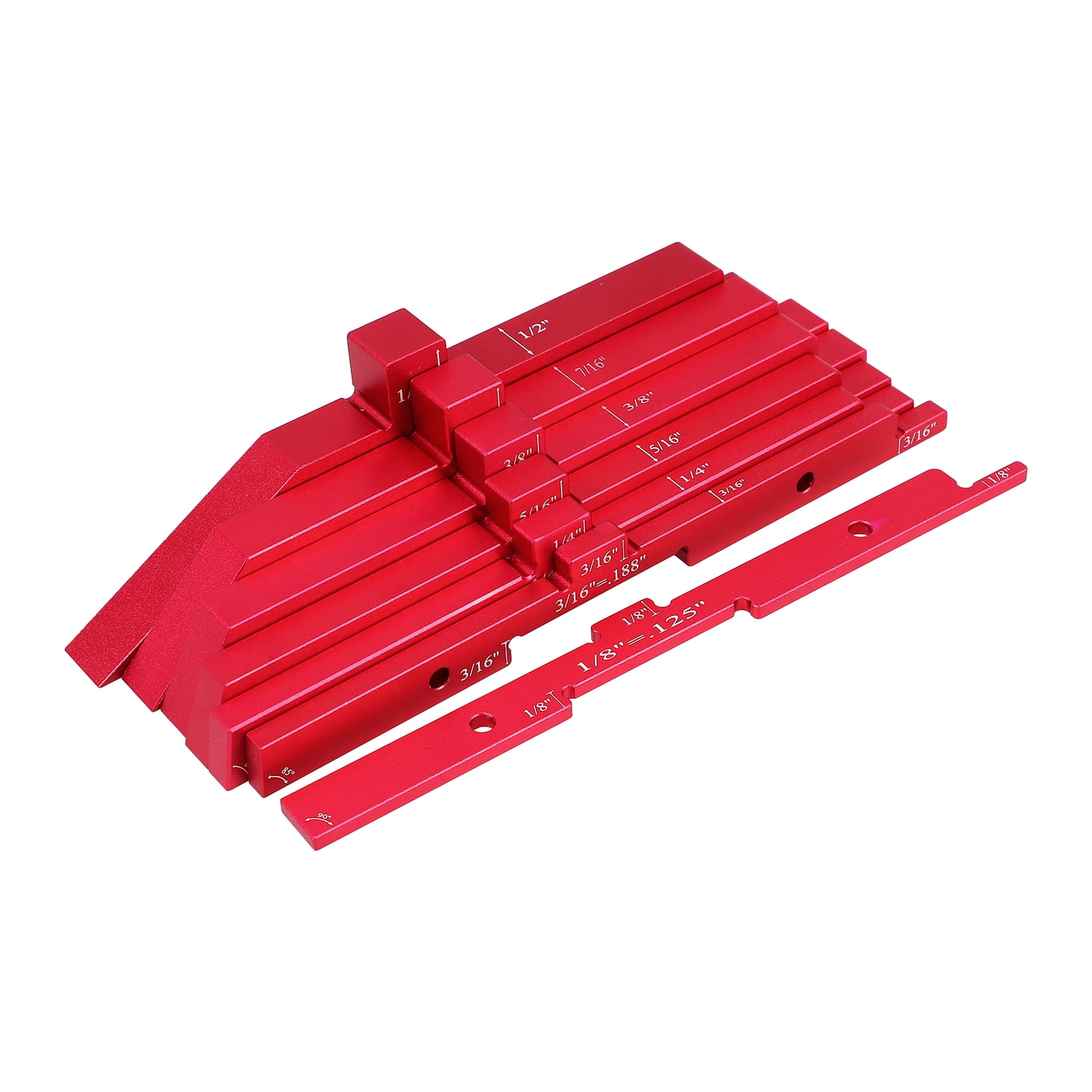 Raindrops 7pcs Woodworking Setup Blocks Adjustable Height Gauge Set ...