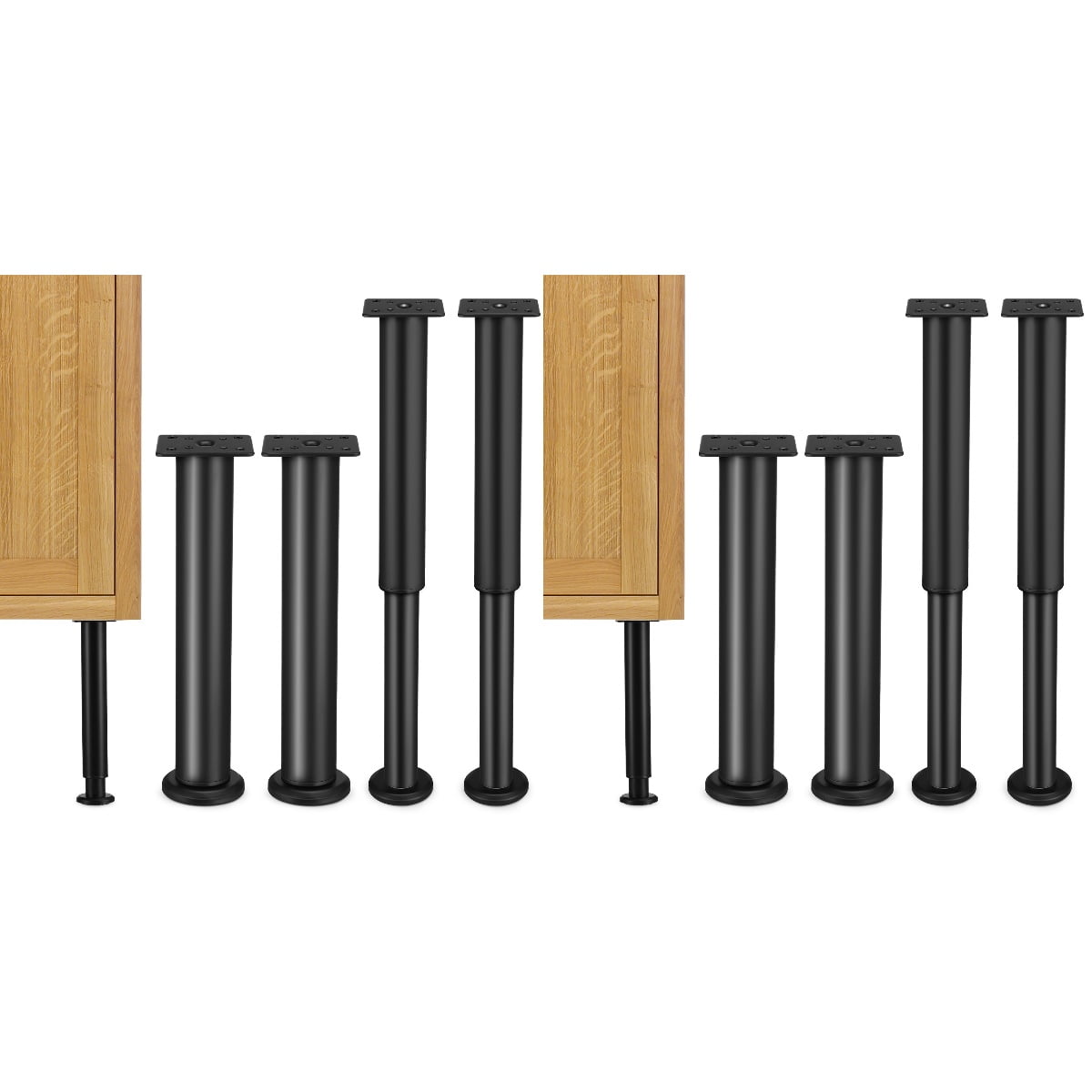 Raindrops 8 Pcs Adjustable Cabinet Legs Furniture Legs Shelf Legs Table ...