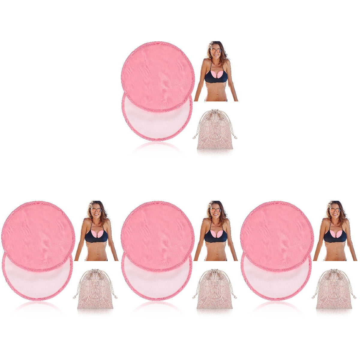 Raindrops 8 Pcs Castor Oil Pads Castor Oil Breast Pack Reusable Castor ...