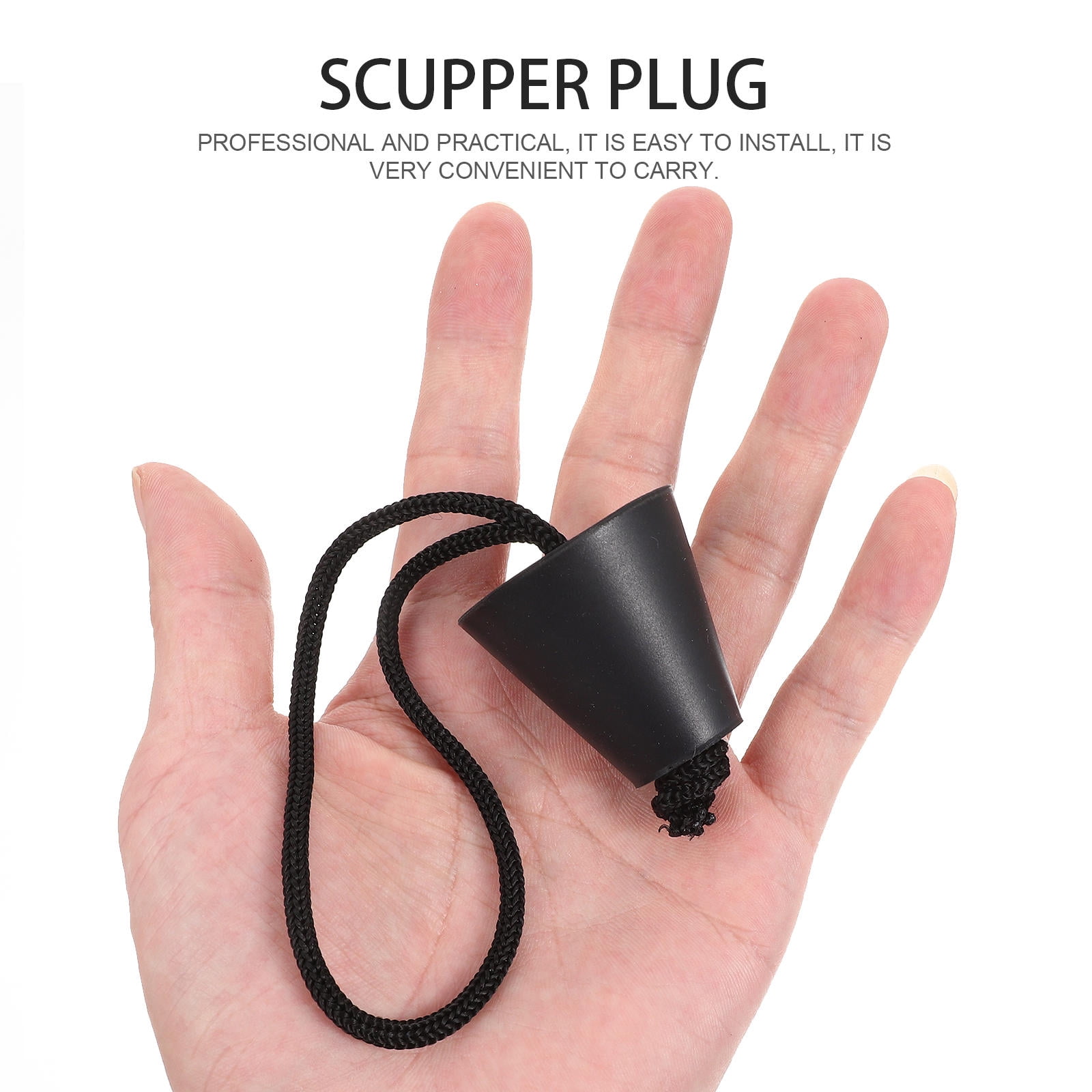 Raindrops 8 Pcs Covers Drain Plug Canoe Water Stoppers Scupper Plugs ...