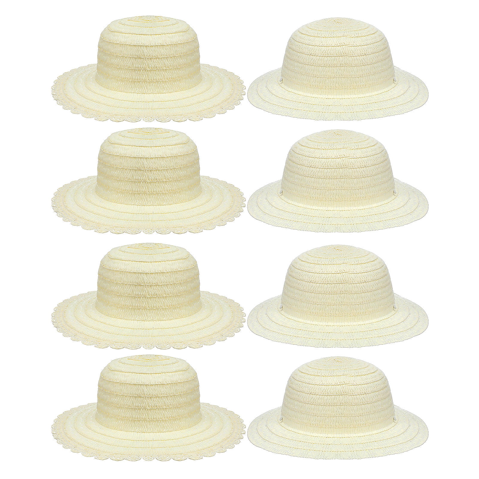 Raindrops 8 Pcs DIY Straw Hats for Kids Craft Sombrero Birthday Party ...