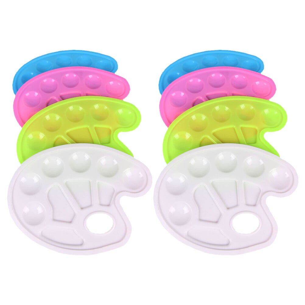 Raindrops Mixing Palette Plastic Blue 8Set Drawing Palette - Walmart.com