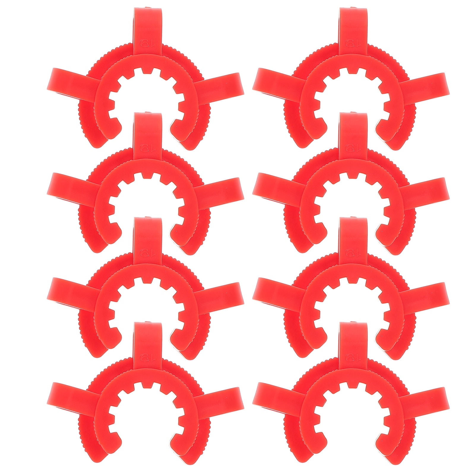 Raindrops 8 Pcs Glass Joints Clips Conical Mounting Adhesive Lab Clamps ...