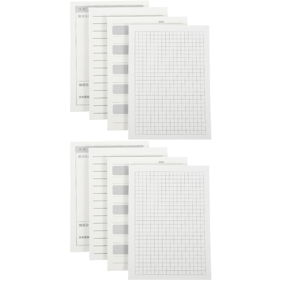 Raindrops 8 Pcs Memo Notepads Tear-off Note Pads Adhesive Notepads ...