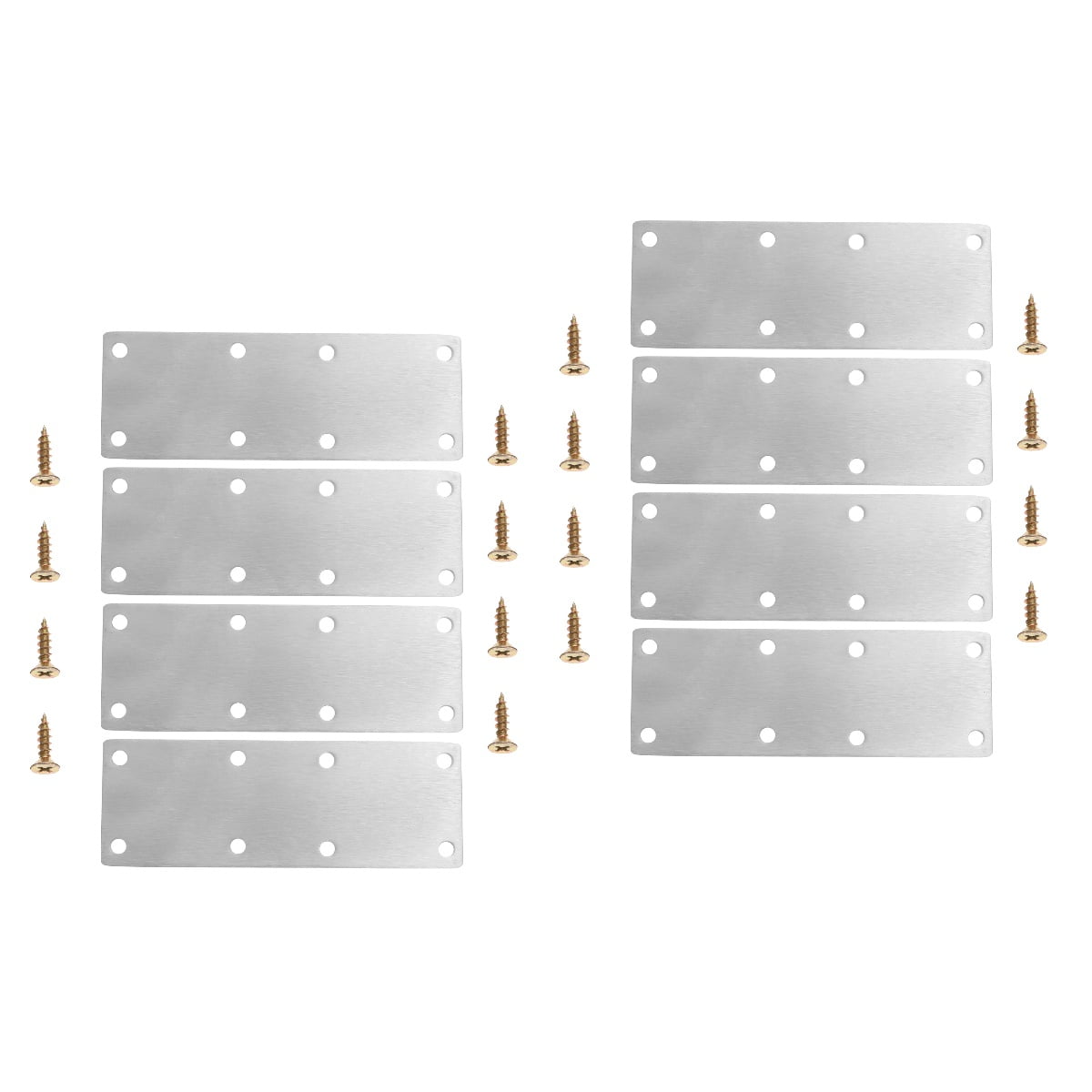 Raindrops 8 Pcs Mending Plates Straight Brace Brackets Repair Plates ...