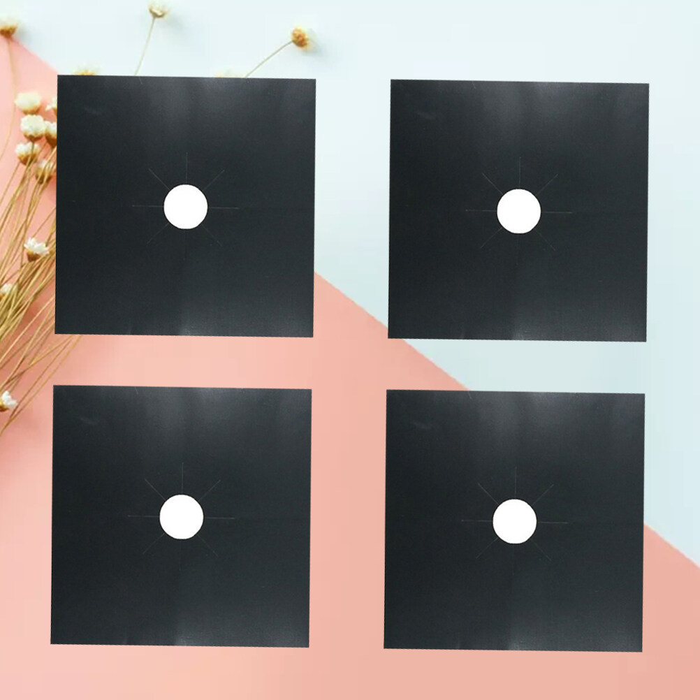 Raindrops 8 Pcs Oven Liner Heat Diffuser Gas Hob Range Protector Foil ...