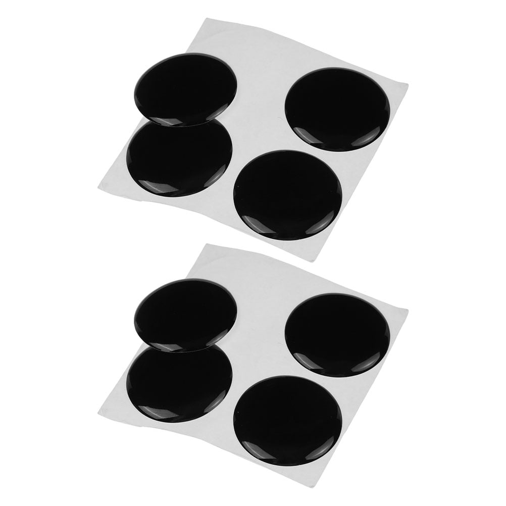 Universal Car Keyhole Protector Stickers Black PVC Material 8pcs Round ...