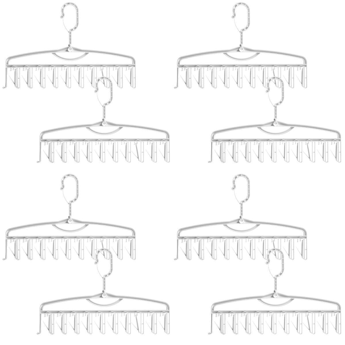 Raindrops 8 Pcs Sock Drying Rack Laundry Drying Rack Rotating Clothes ...