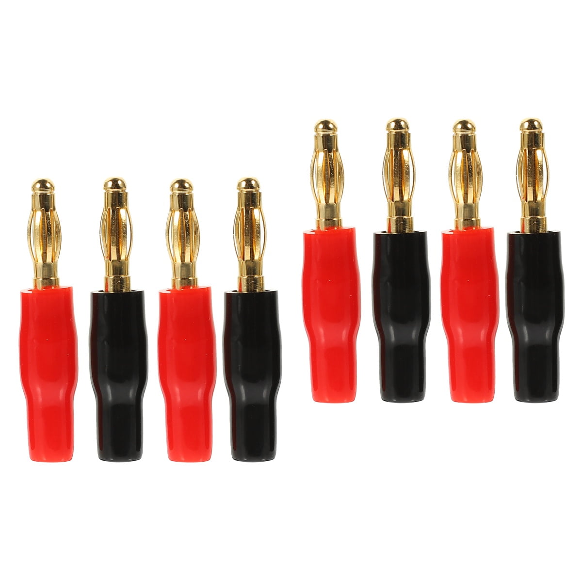 Raindrops 8 Pcs Speaker Cable Connectors Banana Plug Audio Jack ...