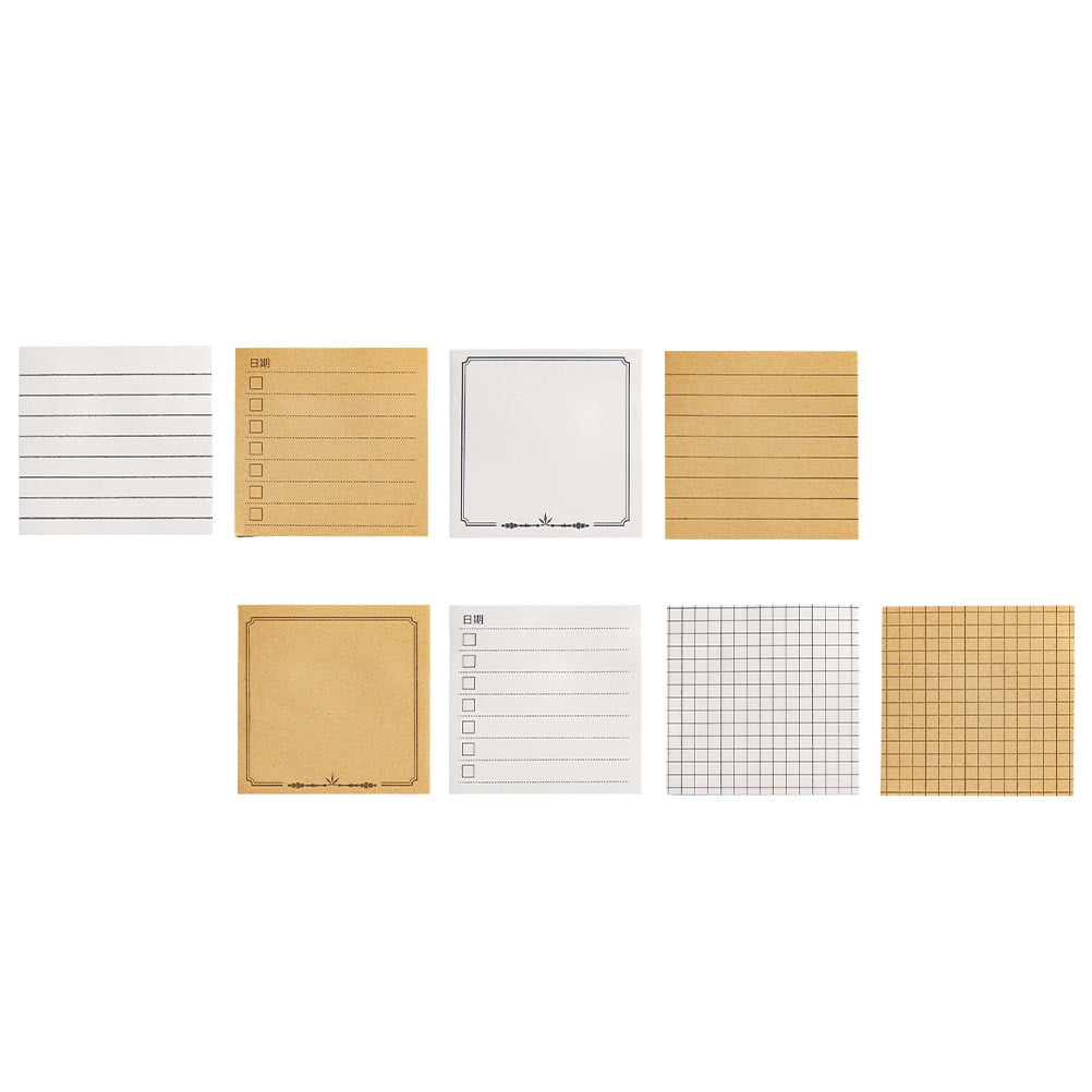 Raindrops 8 Pcs Tearable Desktop Memo Pads Schedule Notepads Nail ...