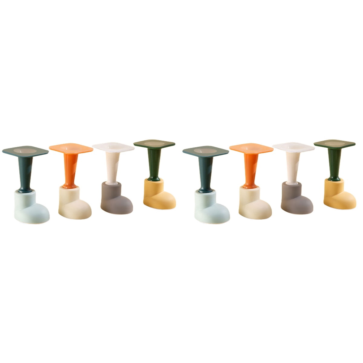 Raindrops 8 Pcs Wall Protector Door Stopper Convenient Door Stop Home ...