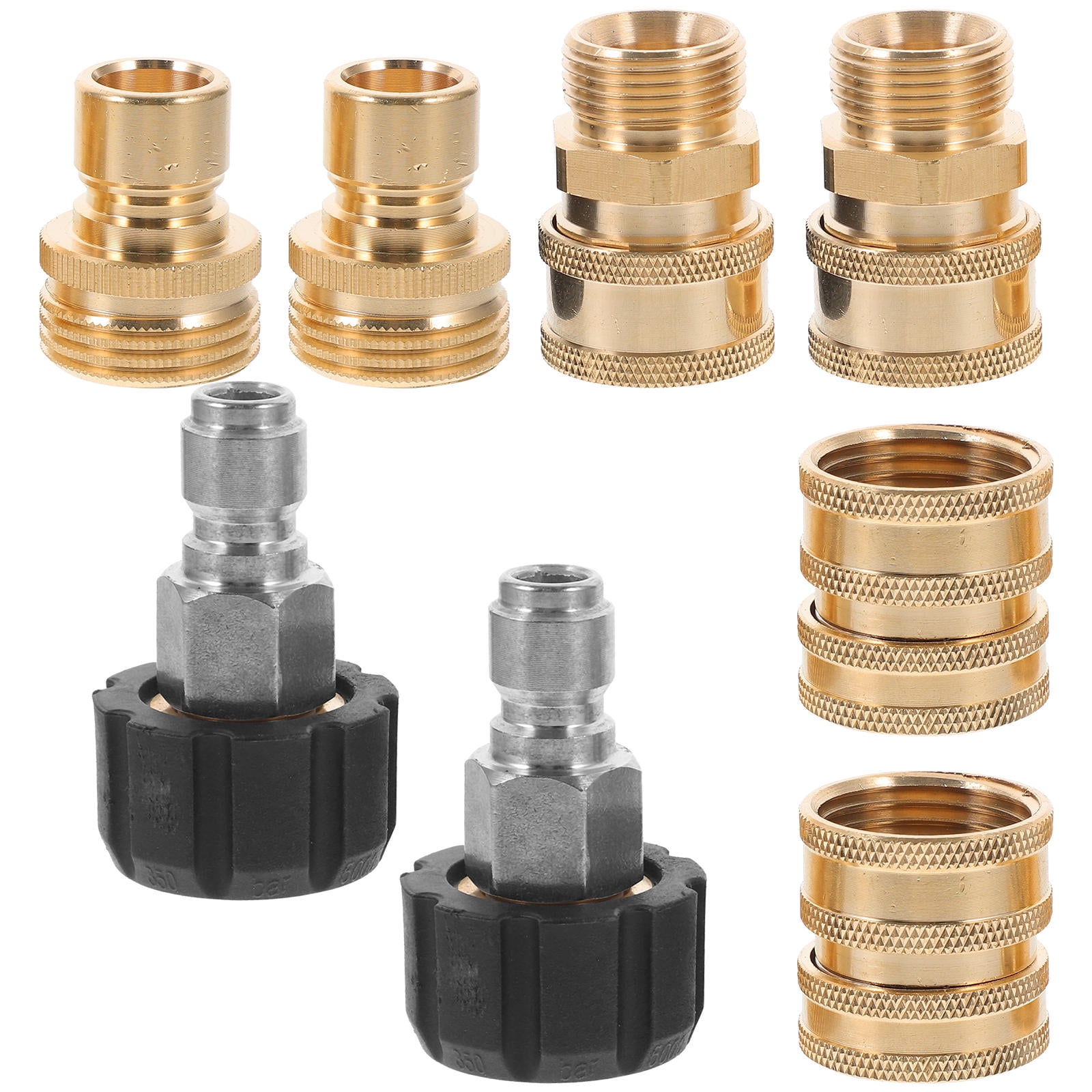 Raindrops 8 Pcs Washing Sprayer Adapter Pressure Washer Connectors Hose ...