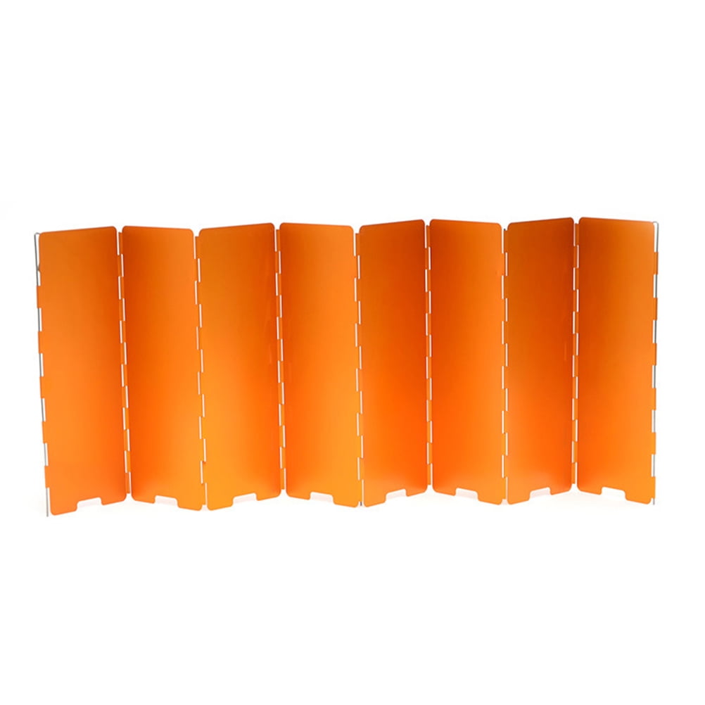 Raindrops 8 Plates Folding Stove Wind Screen Picnic Windscreen Camping ...