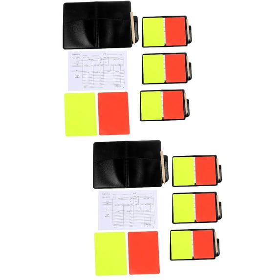 Raindrops 8 Sets Professional Referee Kits Standard Referee Cards with ...