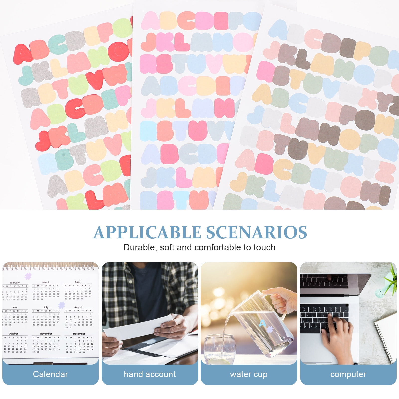 Raindrops 8 Sheet Portable Decor Sticker Diary DIY School Blue Travel ...