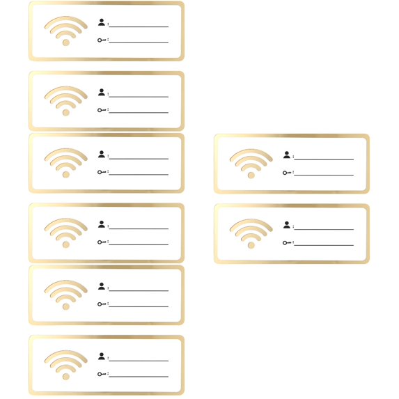Raindrops 8 pcs Acrylic Wifi Sign Professional Wifi Sign Acrylic Wifi ...