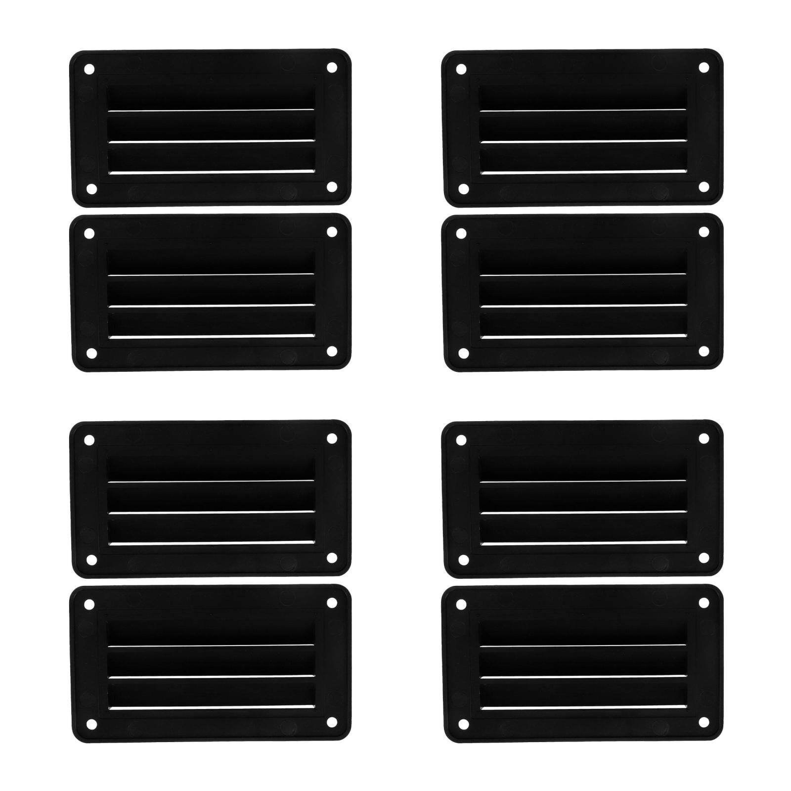 Raindrops 8 pcs Air Vent Louver For Rv Boat Camper Black Plastic ...
