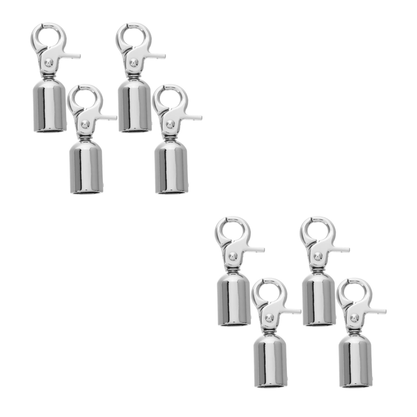 Raindrops Hemoton 8 pcs Alloy Rope End Snap Hook and Stopper Guardrail ...