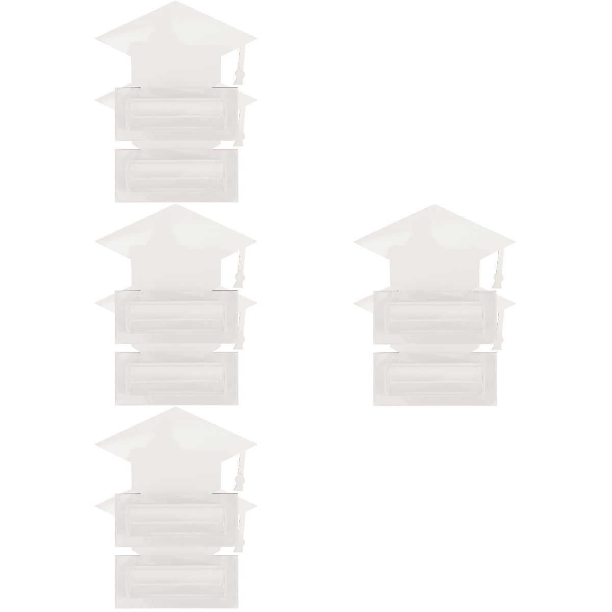 Raindrops 8 pcs DIY Blank Cards Student Empty Cards Graduation Cap ...